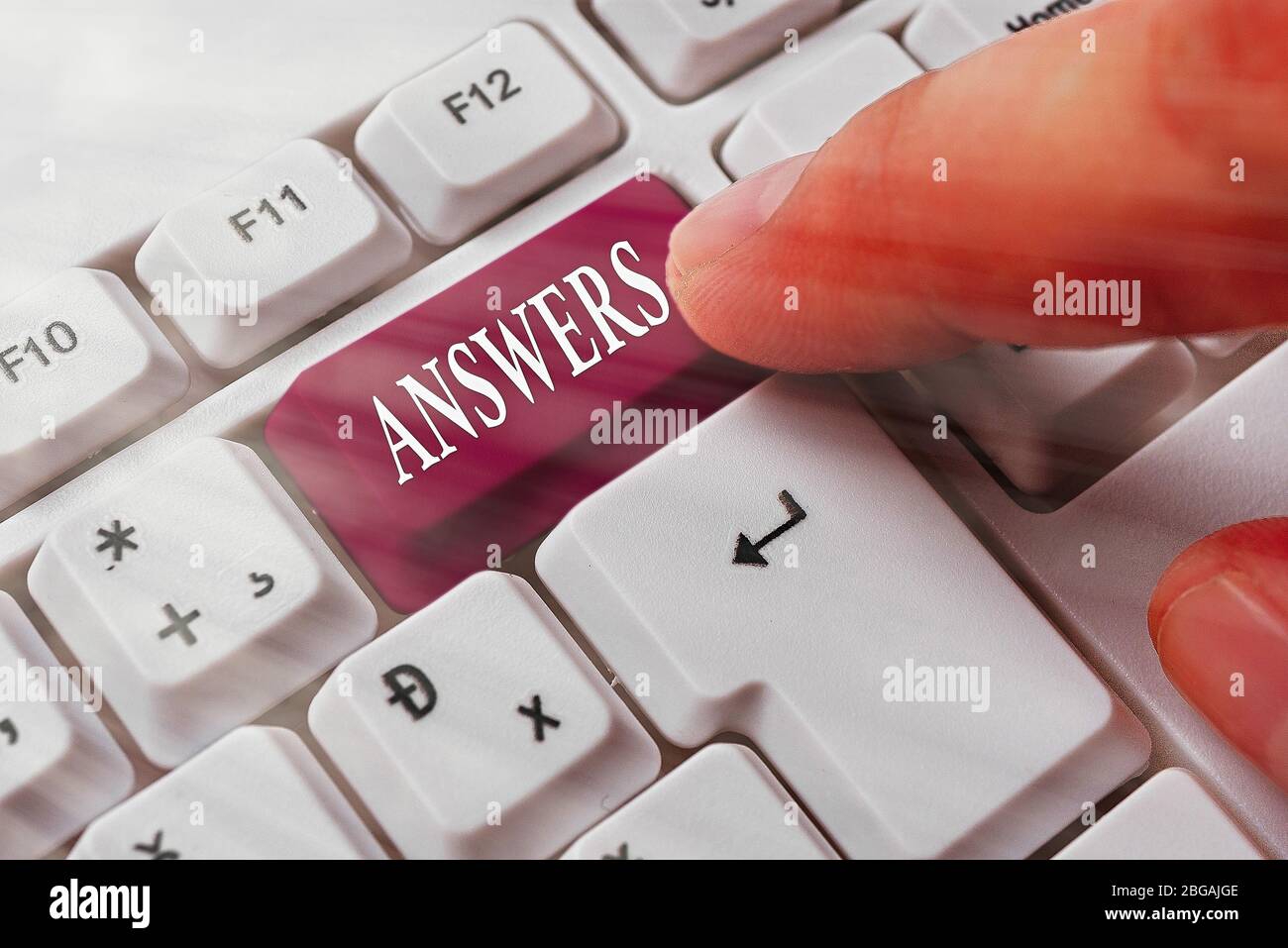 Handwriting text writing Answers. Conceptual photo Reactions responses ...