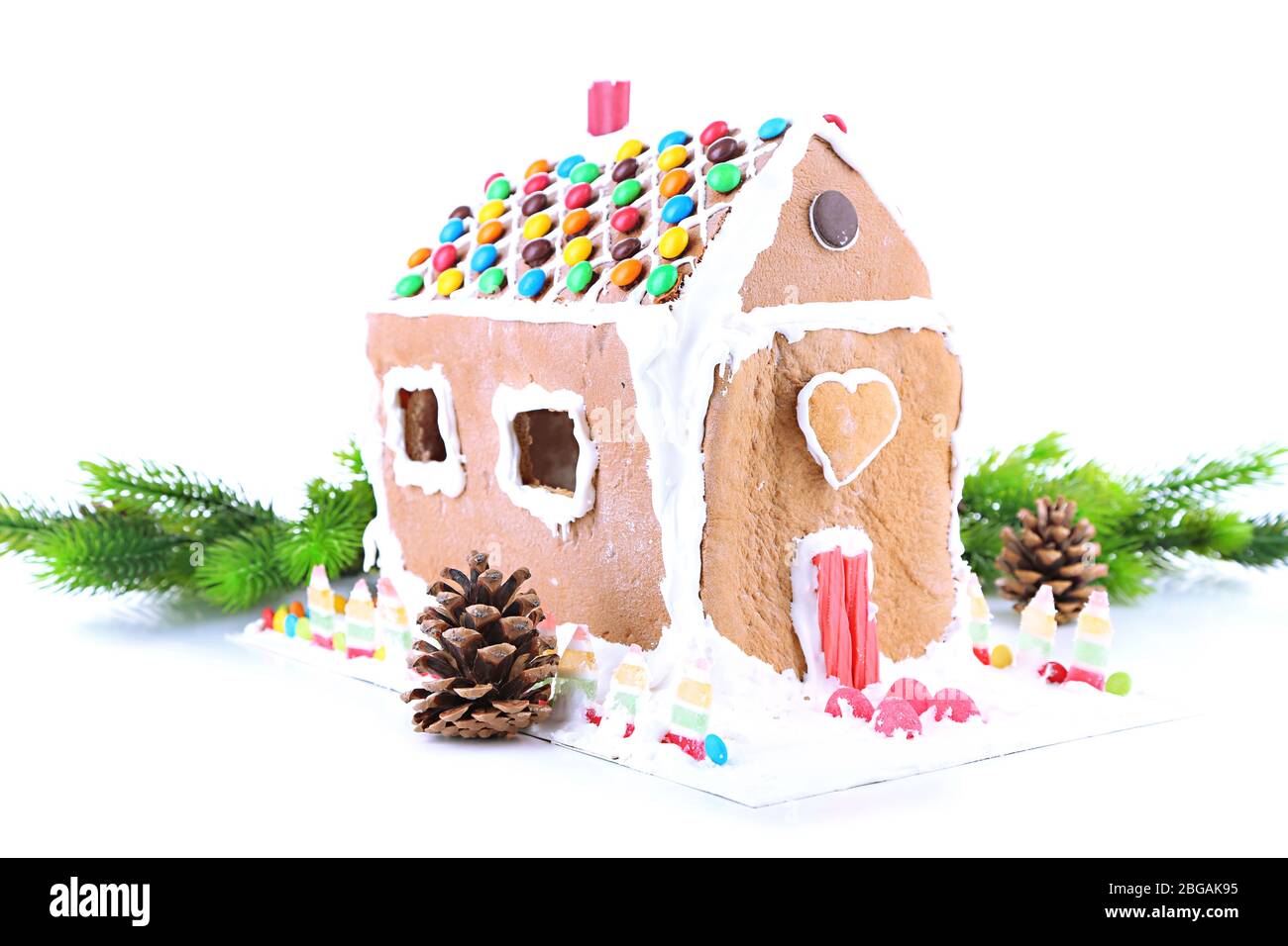 Glazed gingerbread tree white Cut Out Stock Images & Pictures - Alamy