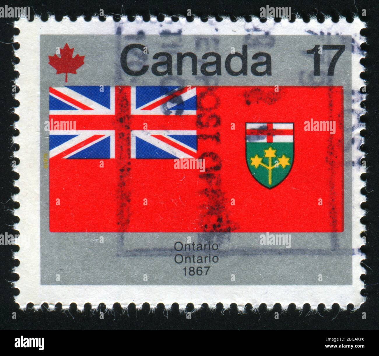 CANADA - CIRCA 1979: Provincial and Territorial flags. Ontario, circa ...