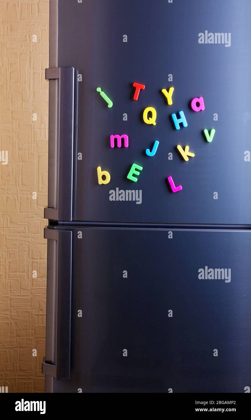Magnetic letter shapes alphabet letters alphabet hi-res stock ...