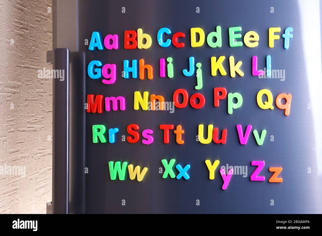 Magnetic letter shapes alphabet letters alphabet hi-res stock ...