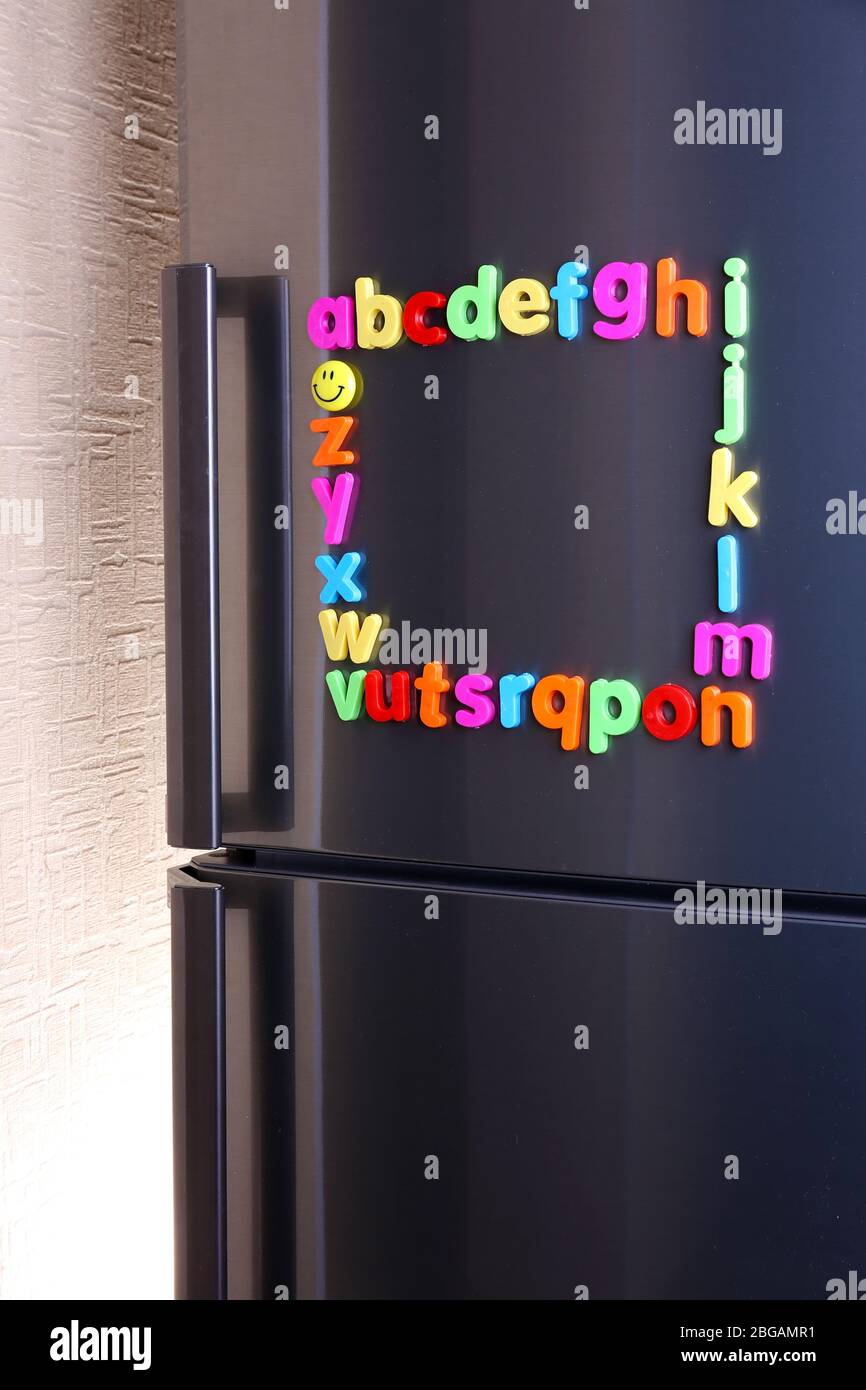 Magnetic letter shapes alphabet letters alphabet hi-res stock ...