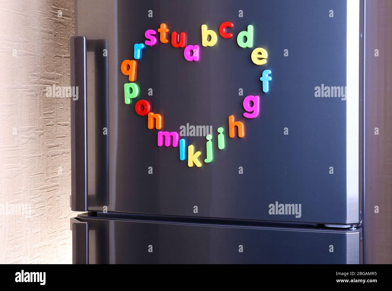 Magnetic letter shapes alphabet letters alphabet hi-res stock ...