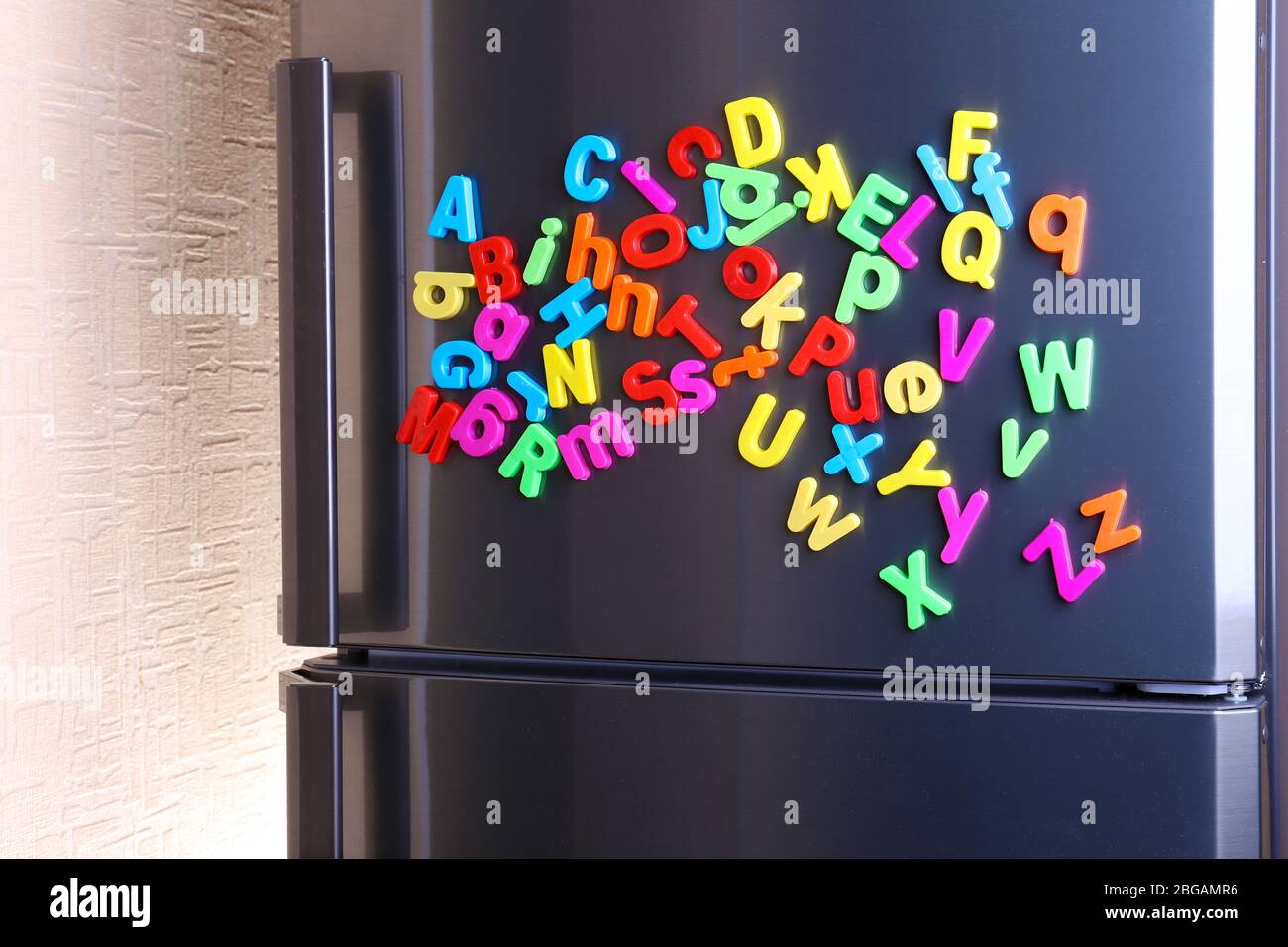 Magnetic letter shapes alphabet letters alphabet hi-res stock ...