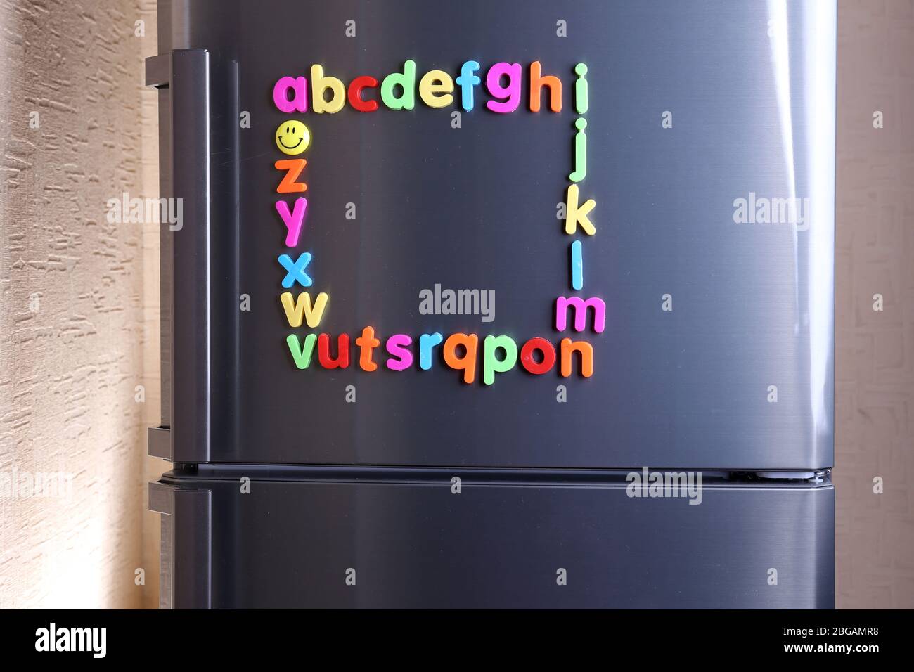 Magnetic letter shapes alphabet letters alphabet hi-res stock ...