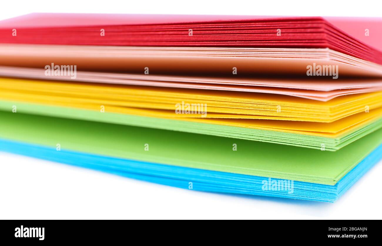 Colorful art paper close up Stock Photo - Alamy