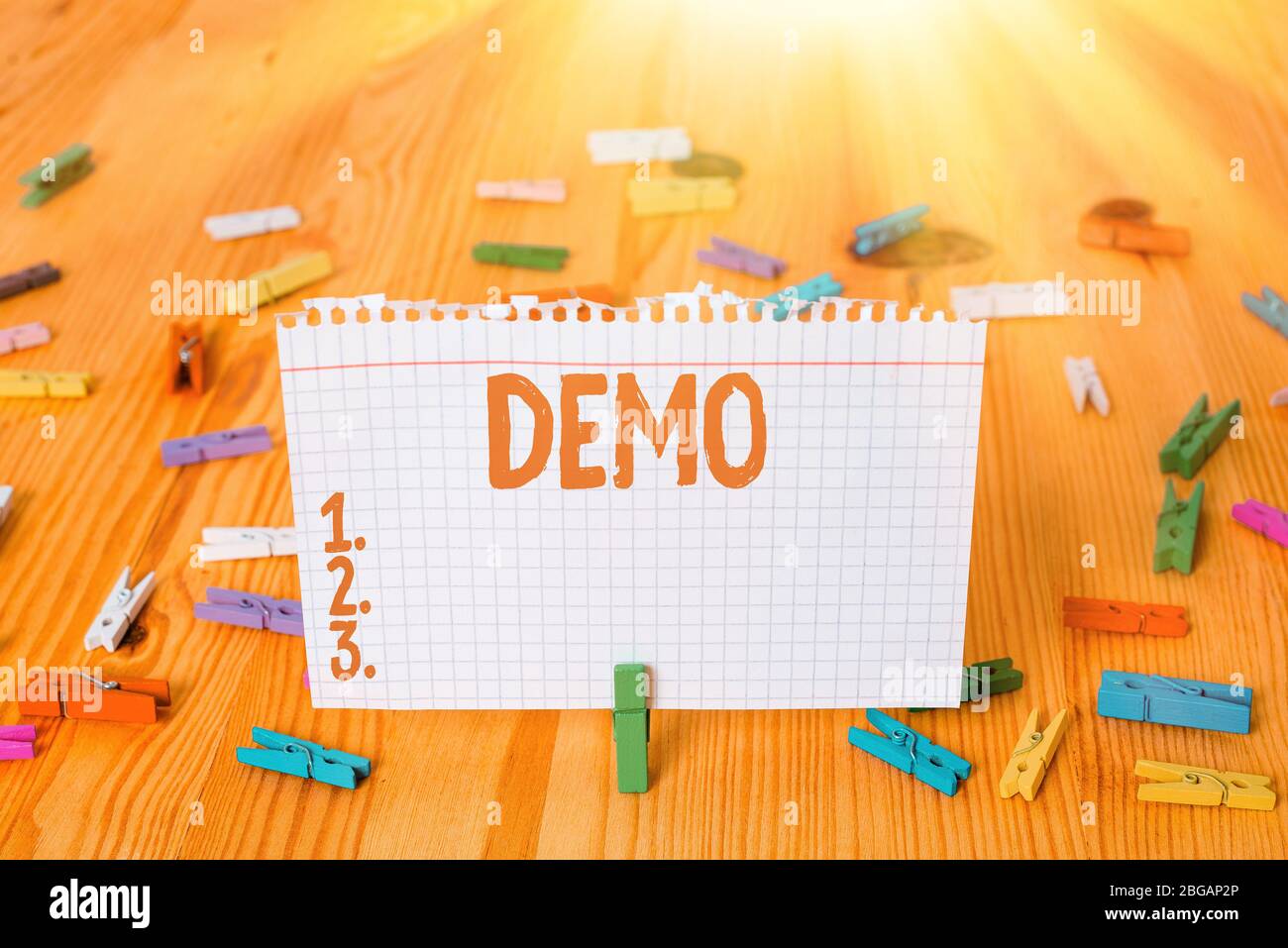 Conceptual hand writing showing Demo. Concept meaning Demonstration of ...