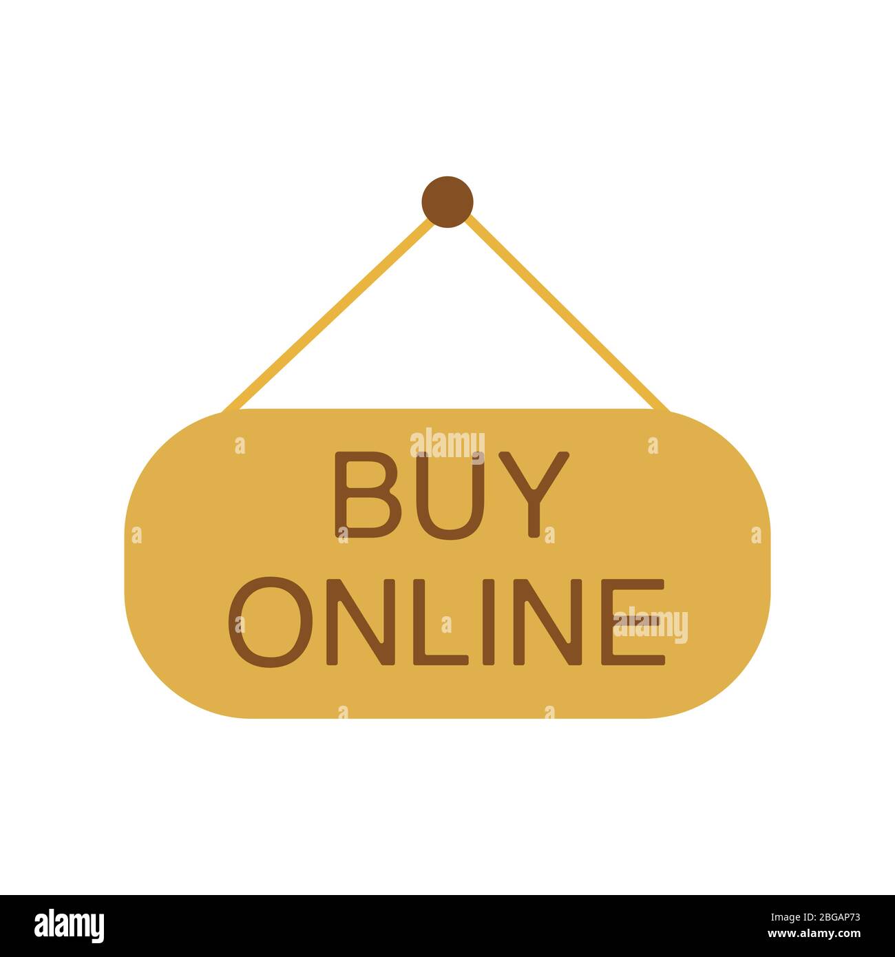 Buy online. Shopping. A sign with an inscription, a call to purchase ...