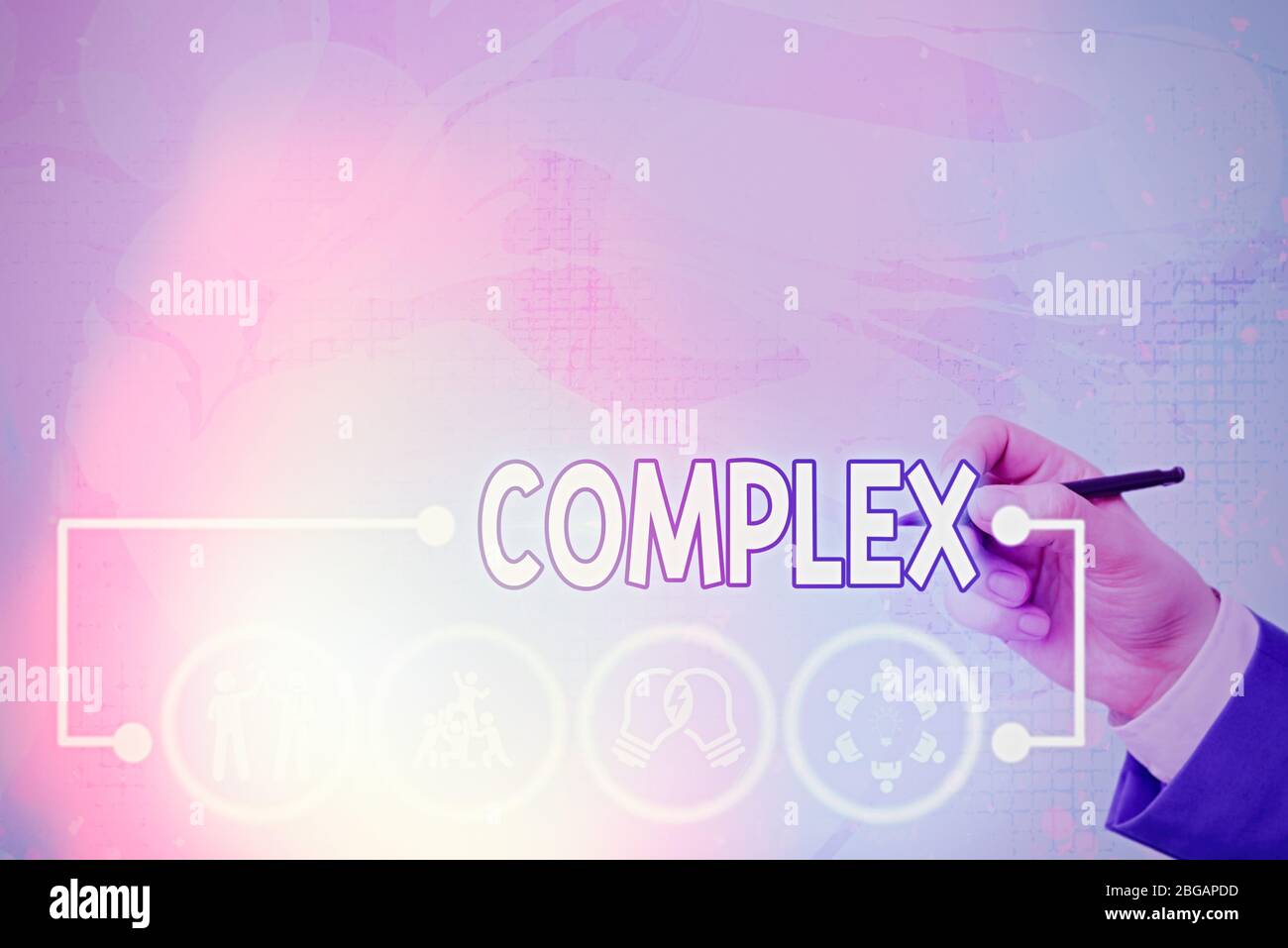 Word writing text Complex. Business photo showcasing the significant ...