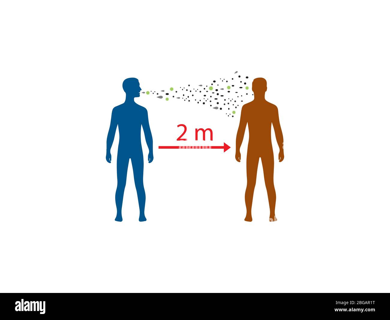 Keep distance, coronavirus. Vector illustration, flat design Stock ...