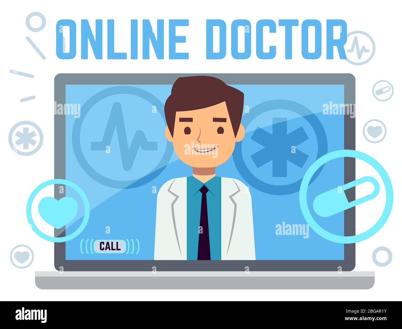 Online doctor consultation on Cut Out Stock Images & Pictures - Alamy
