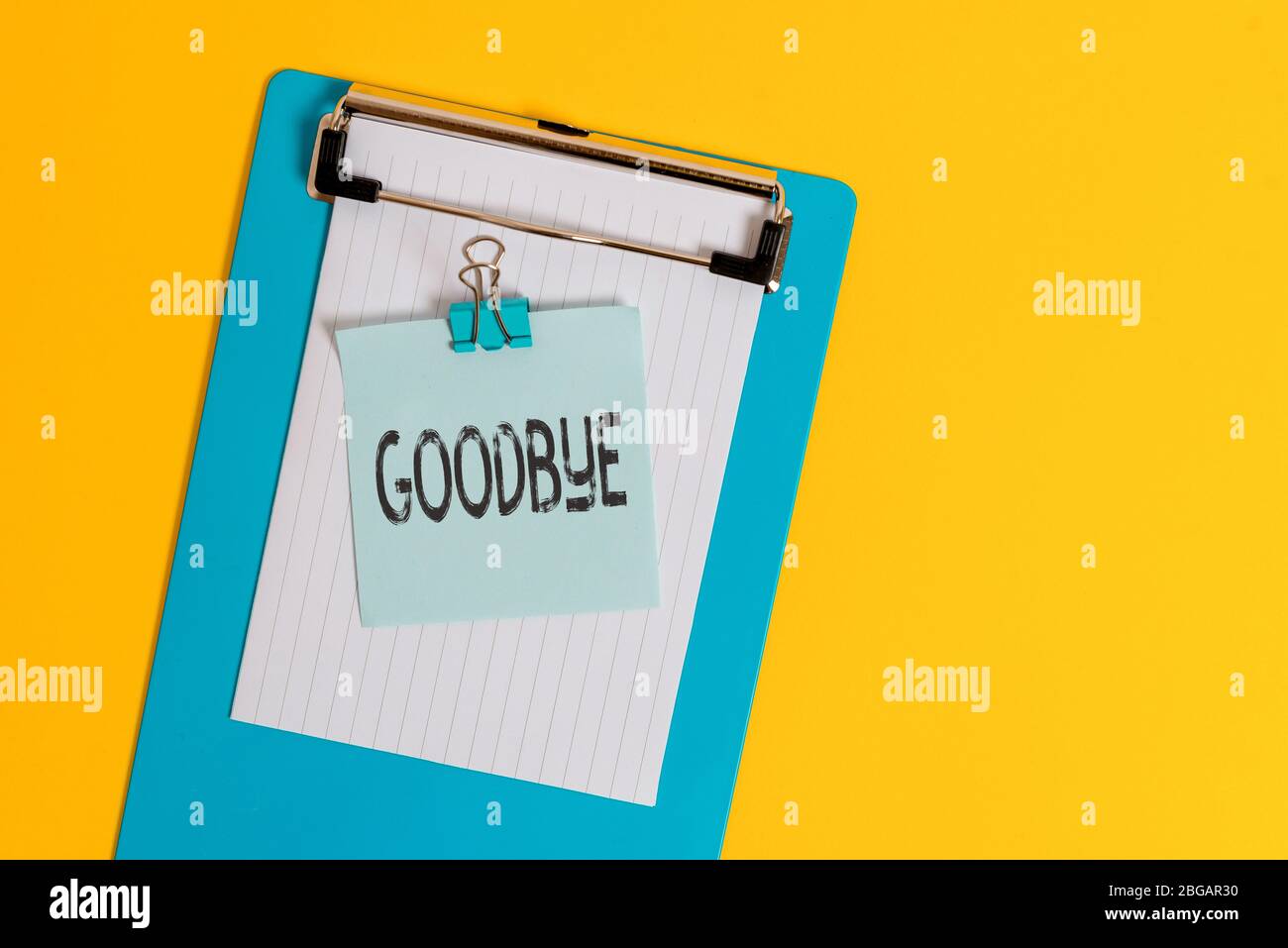 Word writing text Goodbye. Business photo showcasing used to express ...