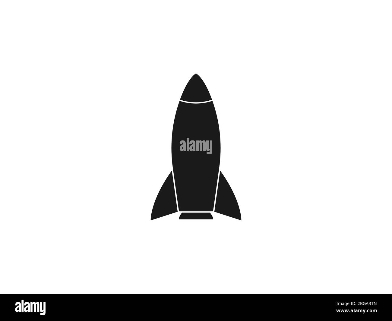 Launch, rocket, startup icon. Vector illustration, flat design Stock ...