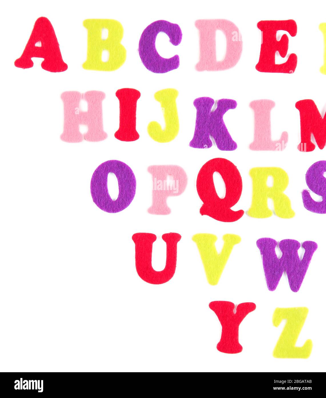 English alphabet, isolated on white Stock Photo - Alamy