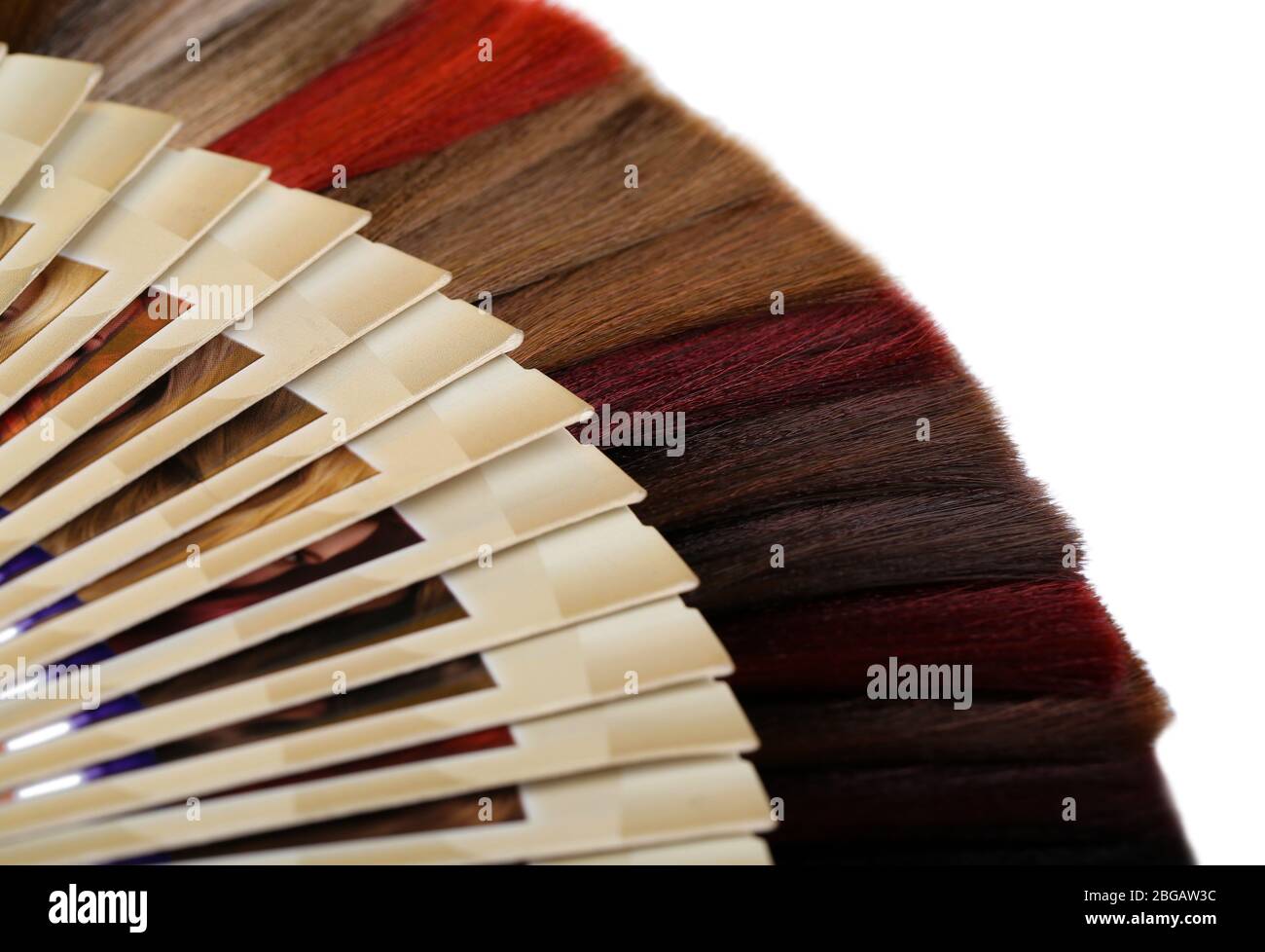 Hair samples of different colors, isolated on white Stock Photo - Alamy