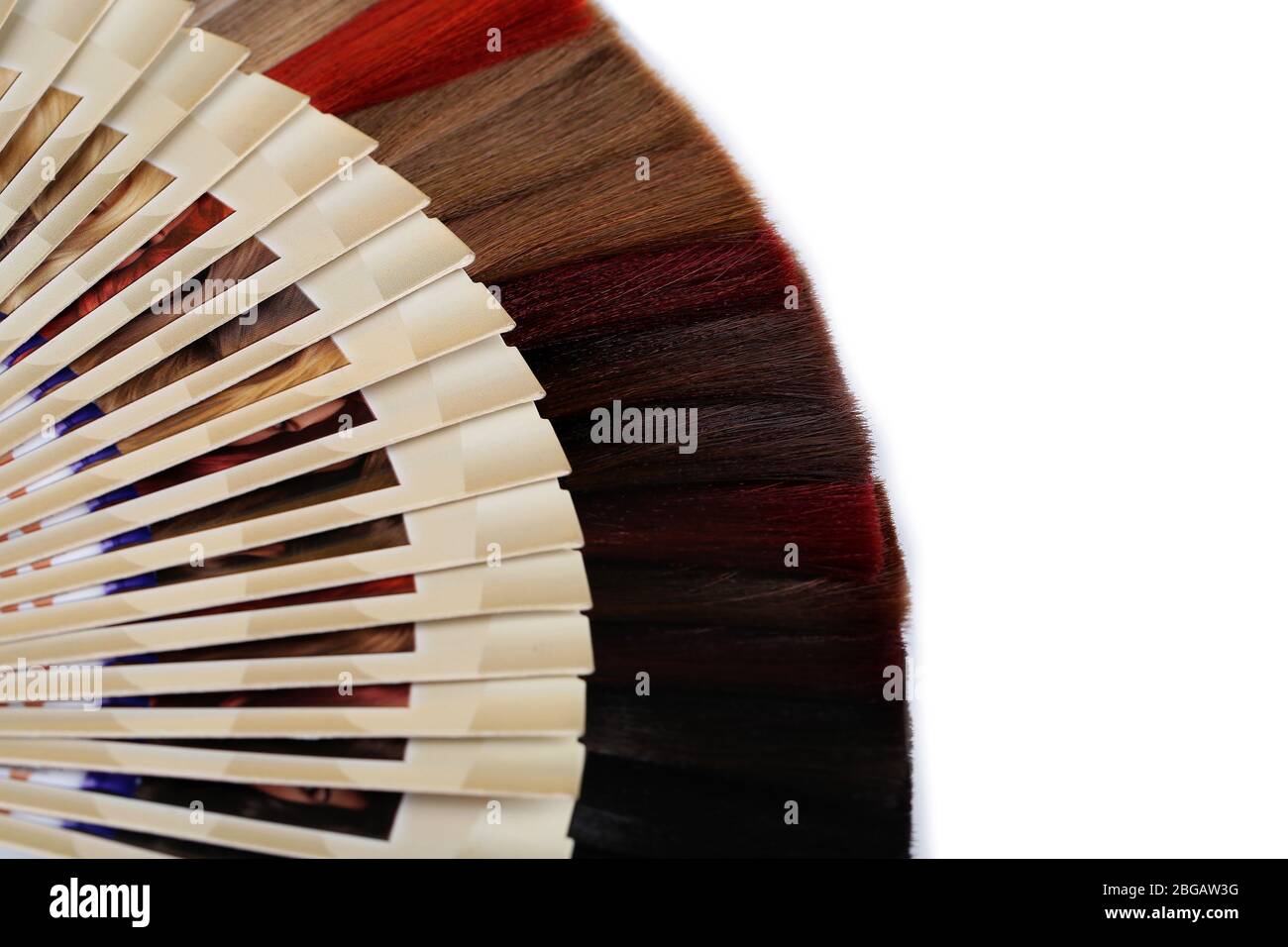 Hair samples of different colors, isolated on white Stock Photo - Alamy