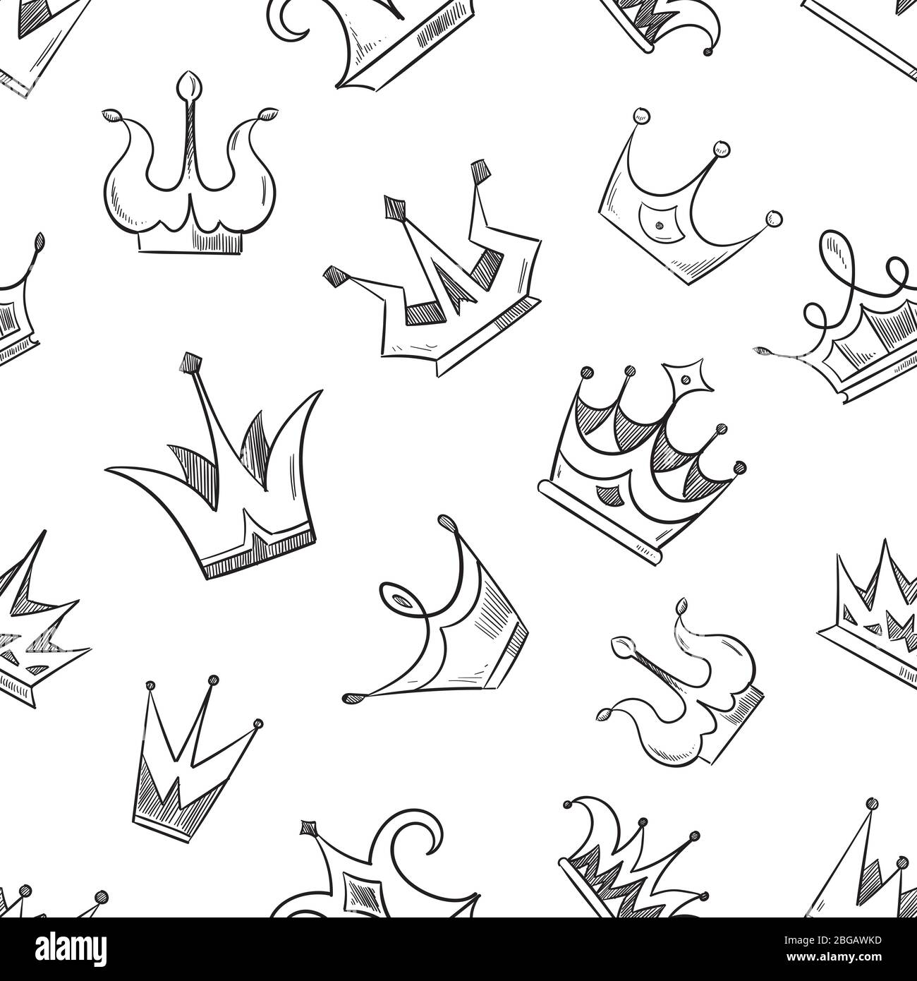 Royal crown motif Stock Vector Images - Alamy