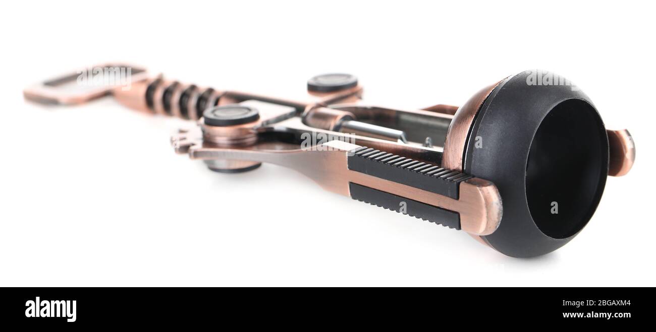 Corkscrew isolated on white Stock Photo - Alamy