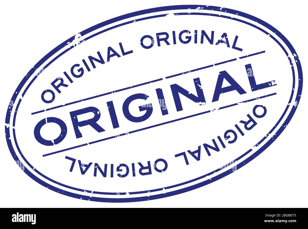 Grunge blue original word oval rubber seal stamp on white background Stock Vector Image & Art ...
