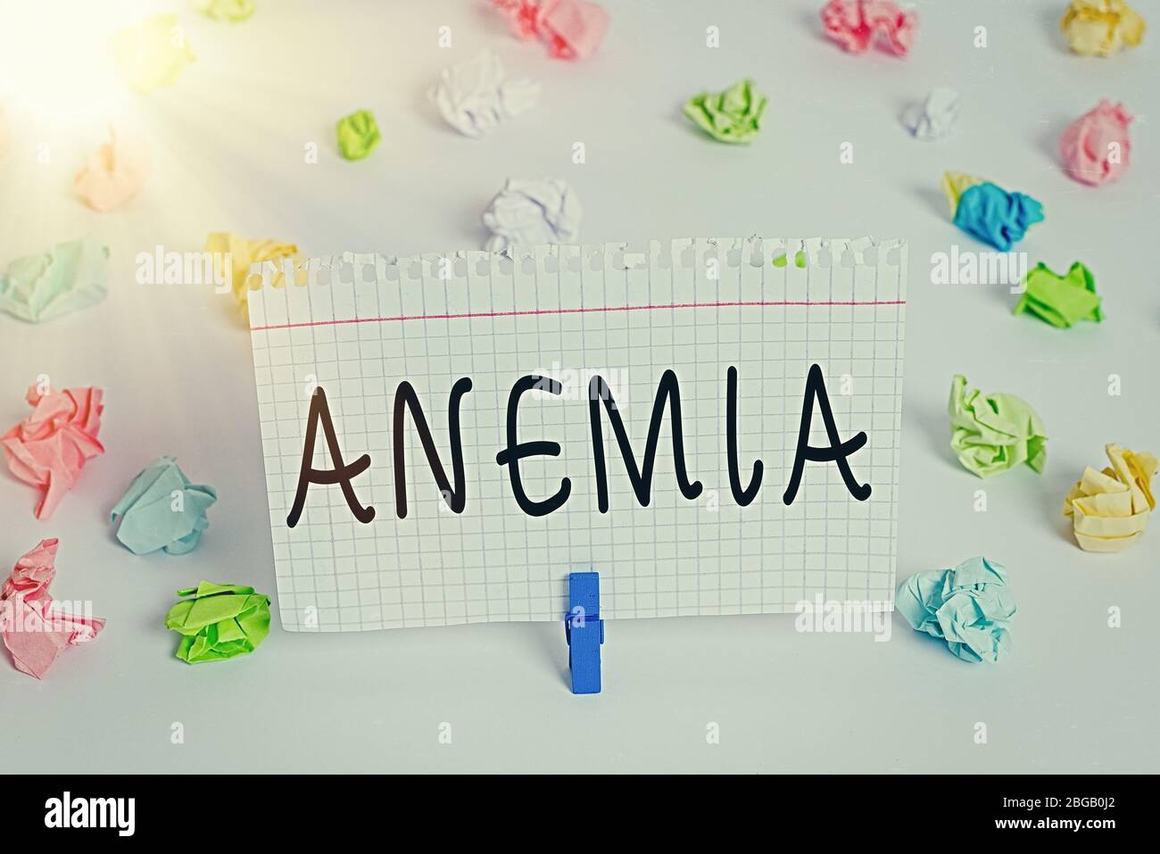 Text sign showing Anemia. Business photo text condition where there ...