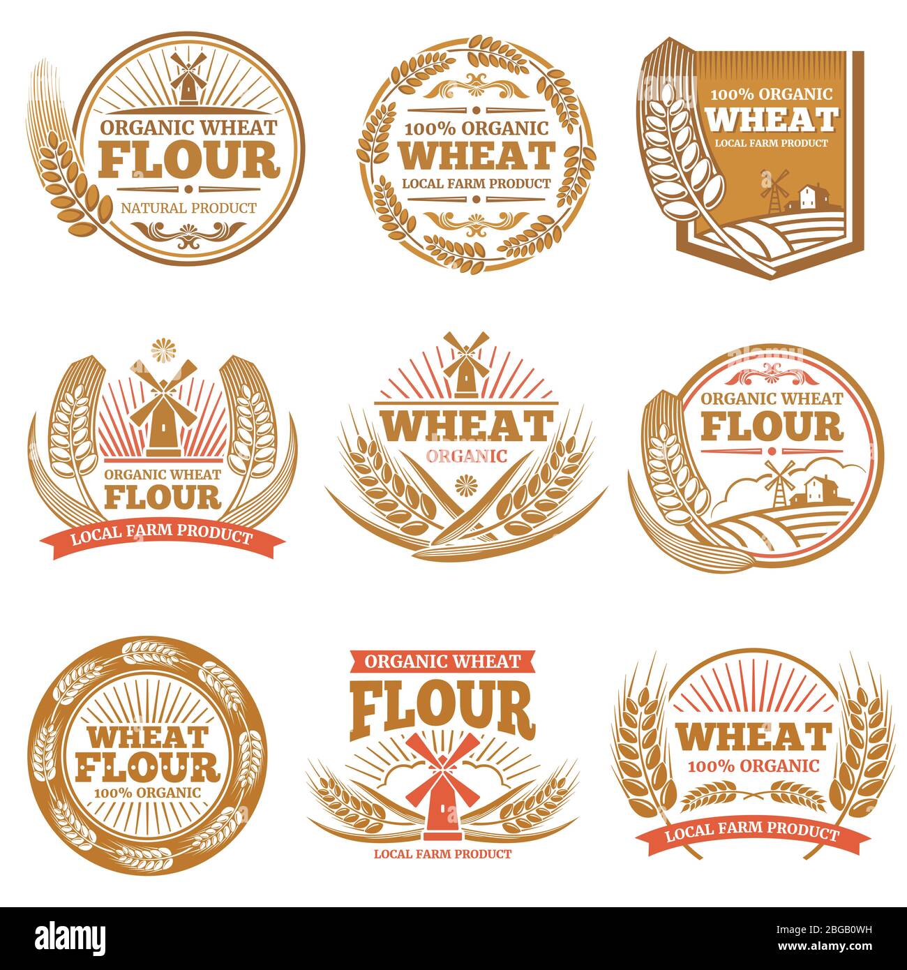 Logo of flour hi-res stock photography and images - Alamy