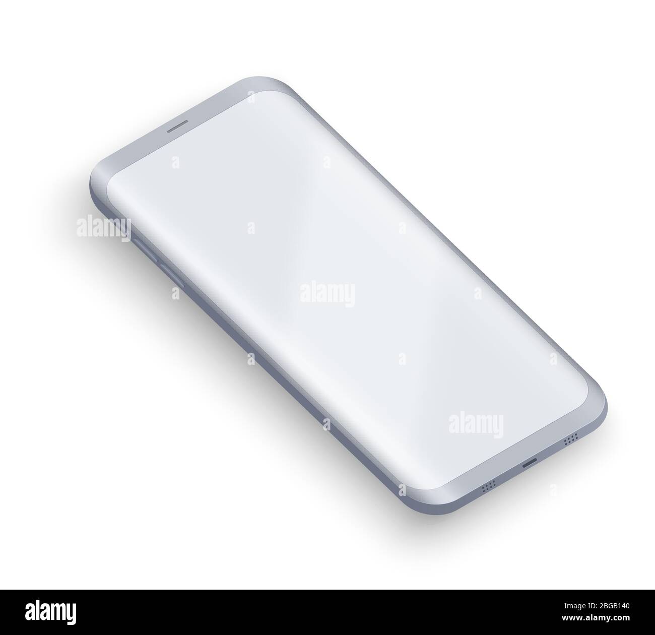 Isometric view modern smartphone Cut Out Stock Images & Pictures - Alamy
