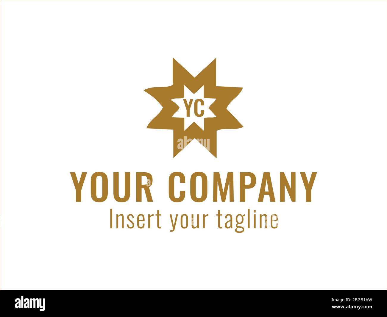 logo gold, design, golden, vector and abstract for commercial use. We ...