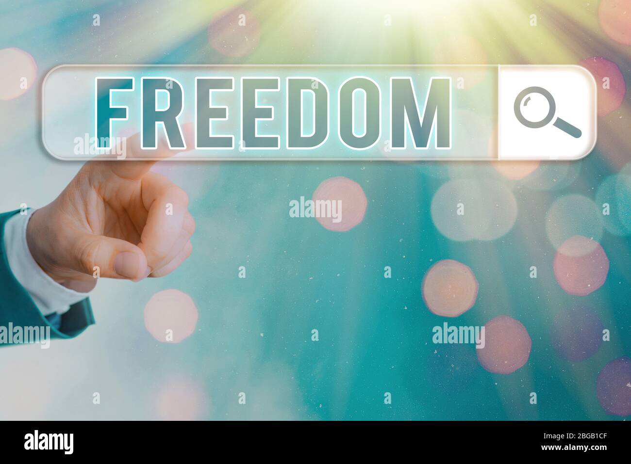 Writing note showing Freedom. Business concept for liberty rather than ...