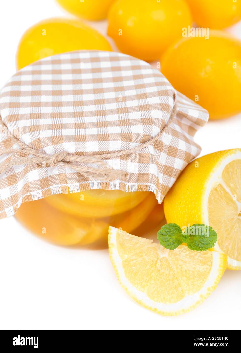 Tasty lemon jam close-up Stock Photo - Alamy