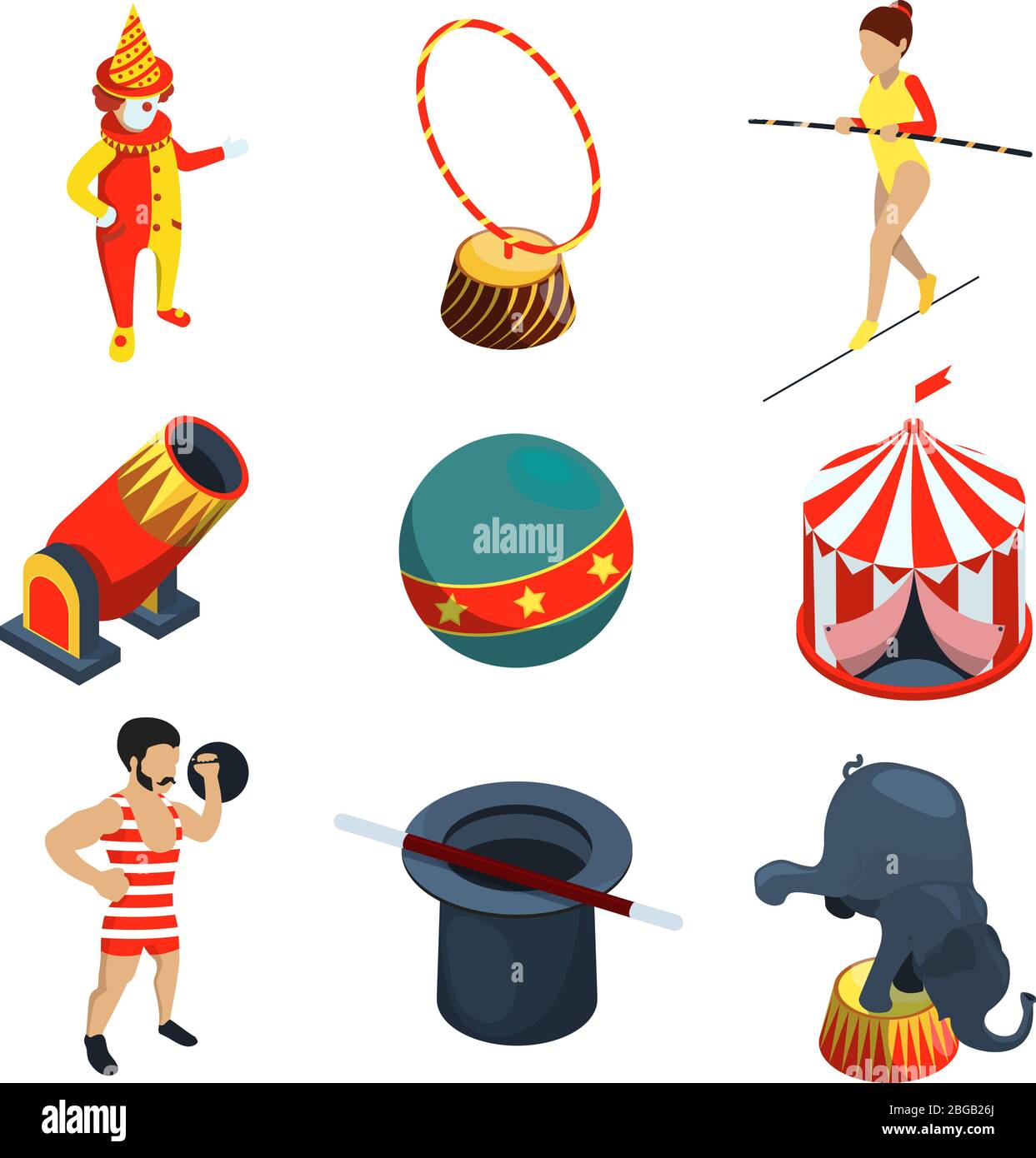 Gymnast icon set Cut Out Stock Images & Pictures - Alamy