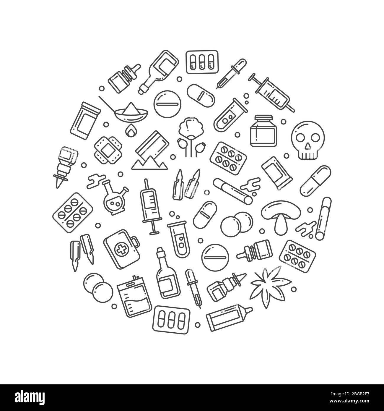 Vitamin icon linear logo hi-res stock photography and images - Alamy