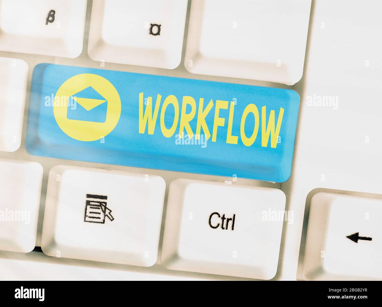 Handwriting text Workflow. Conceptual photo Series of activities or ...