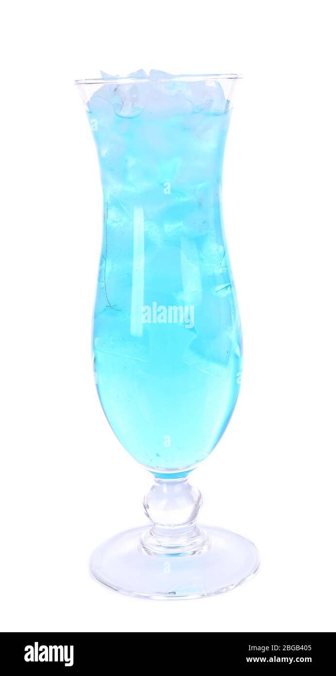 Glass of cocktail isolated on white Stock Photo - Alamy