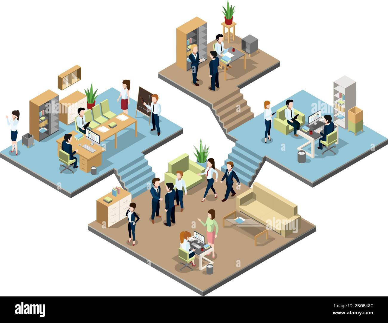Coworking department Stock Vector Images - Alamy