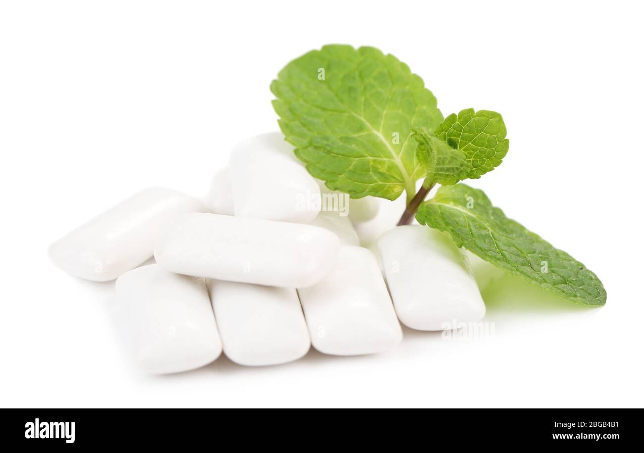 Mint leaf chewing gum hi-res stock photography and images - Alamy