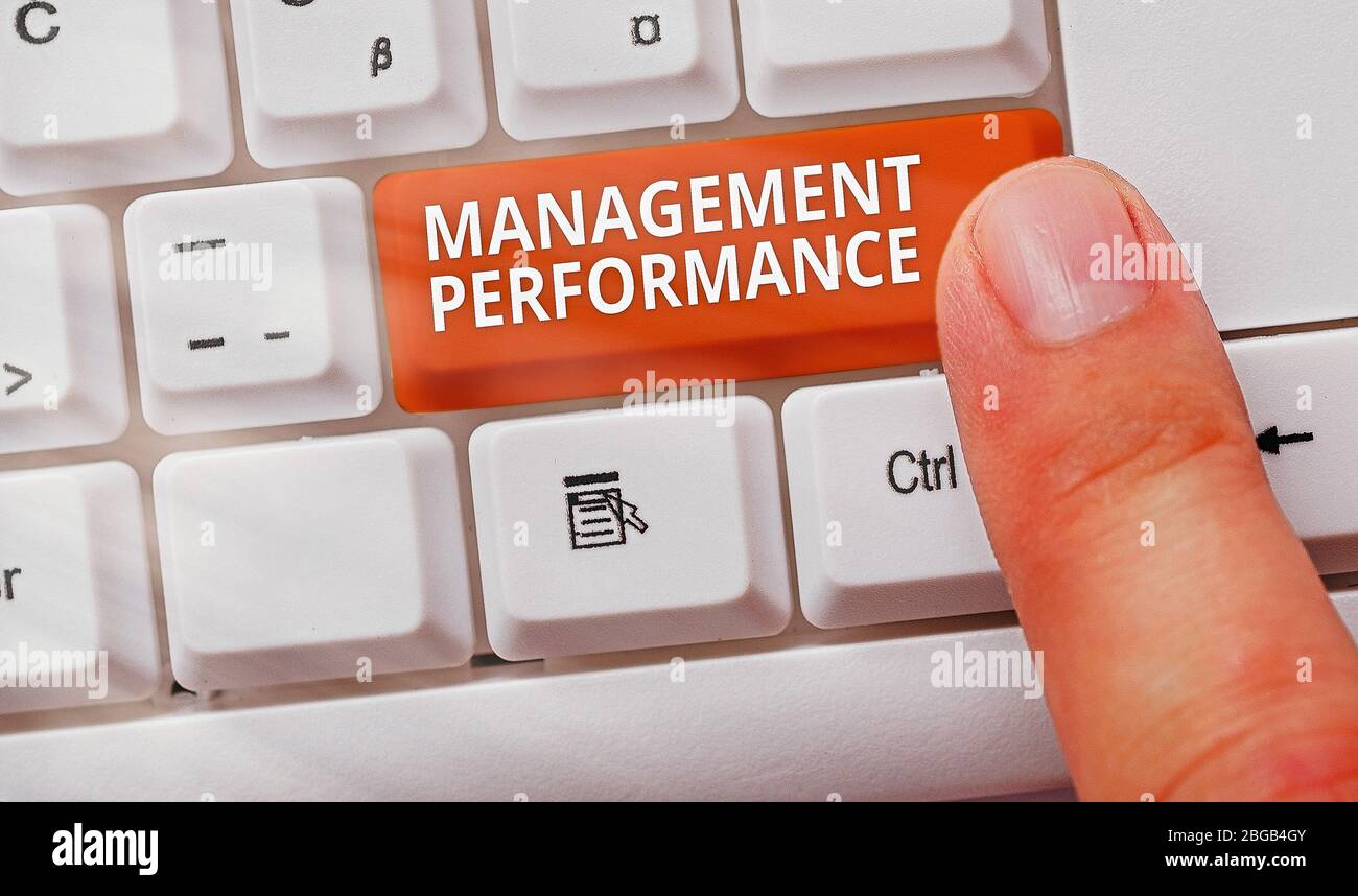 Handwriting text writing Management Performance. Conceptual photo ...