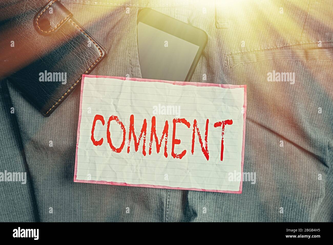 Text sign showing Comment. Business photo showcasing Verbal Written ...