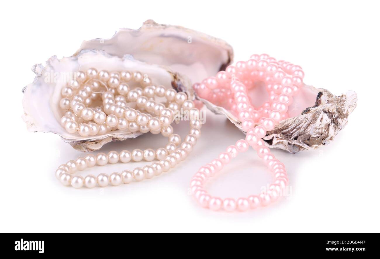 Sea shells pearls Cut Out Stock Images & Pictures - Alamy