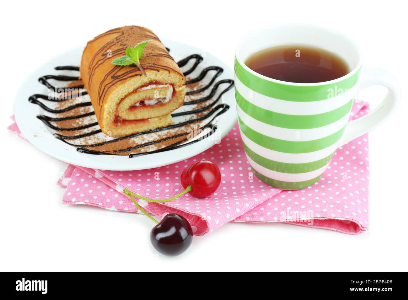 Green tea traditional sweets Cut Out Stock Images & Pictures - Alamy