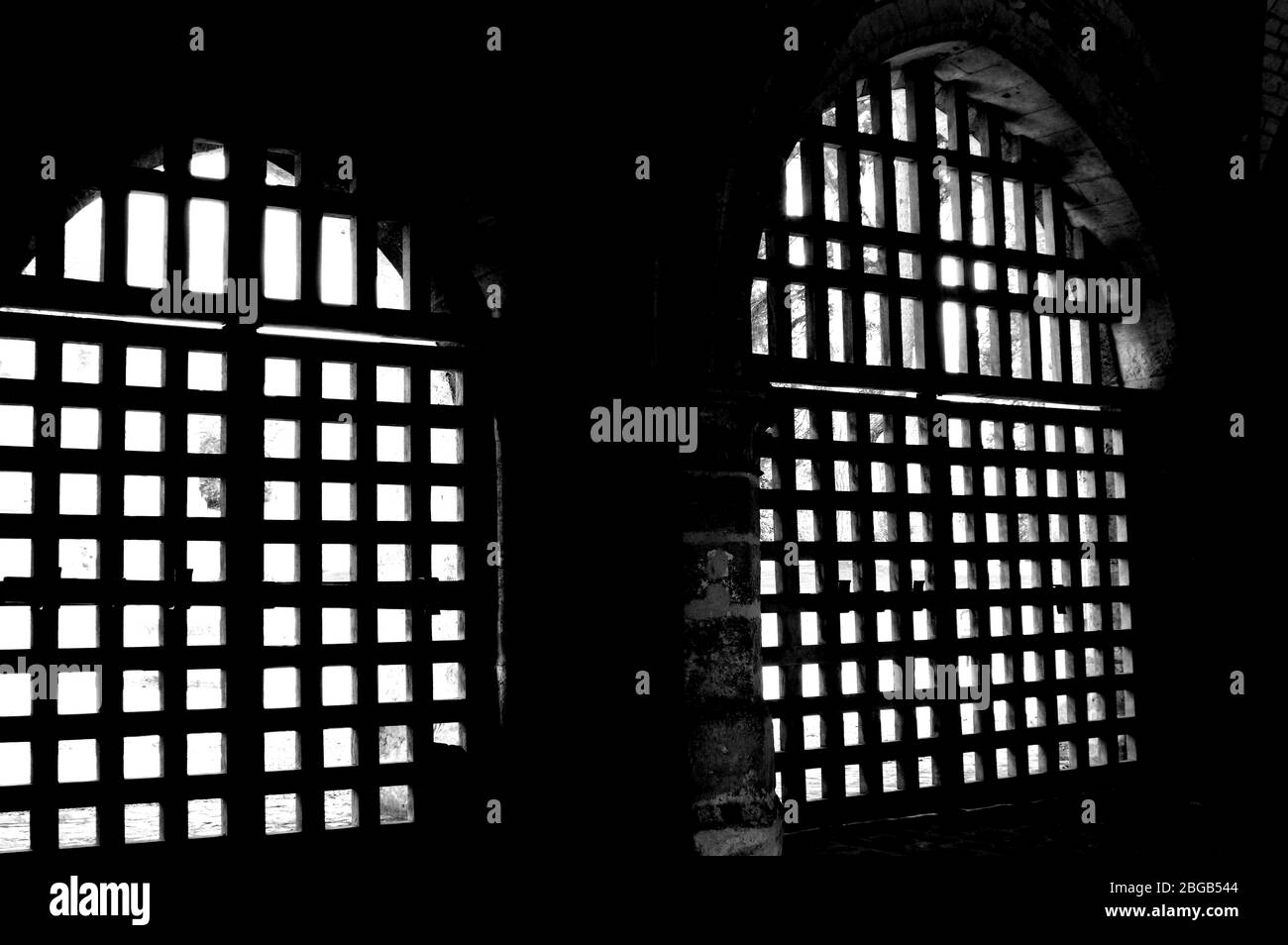 Inside modern building day light Black and White Stock Photos & Images ...