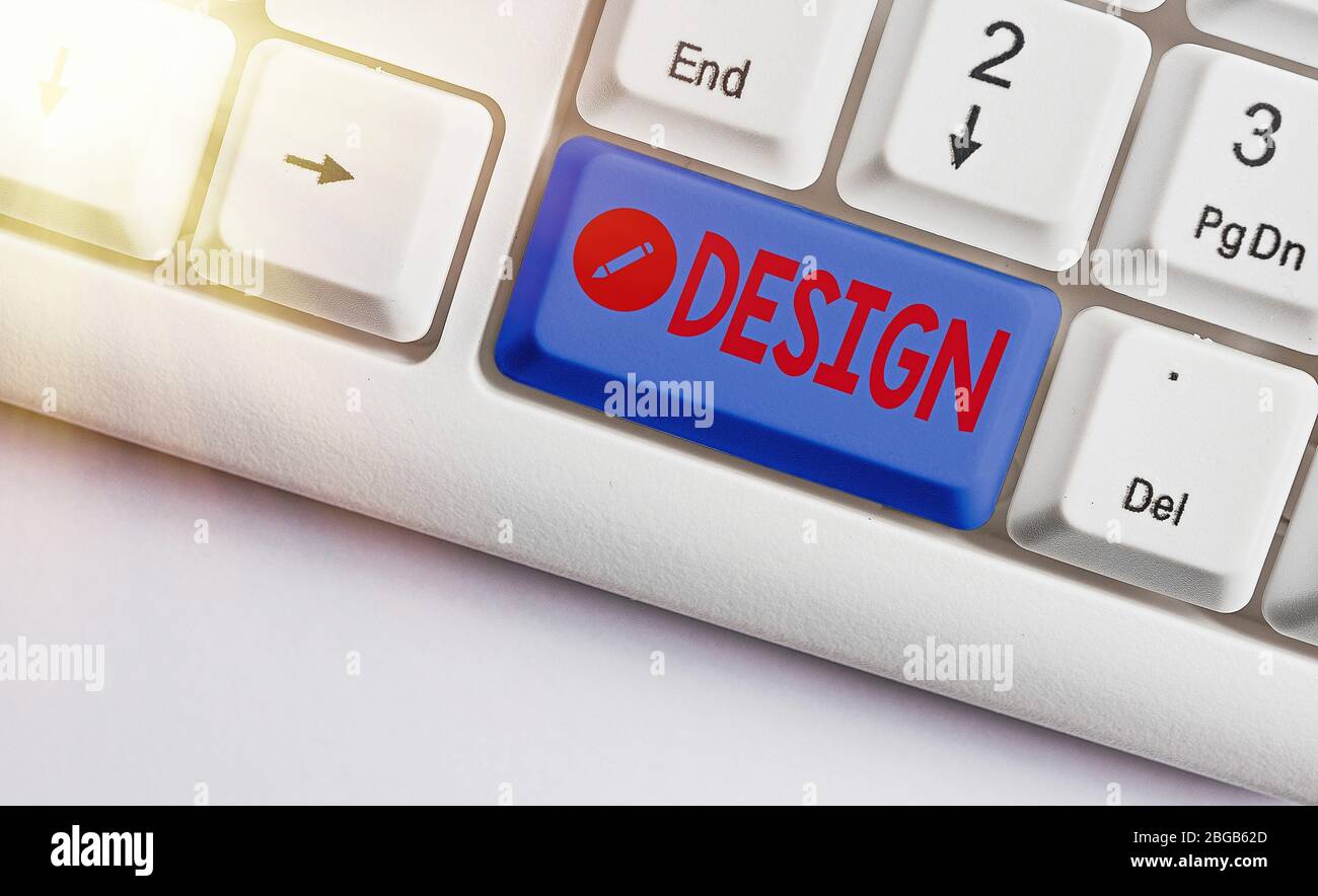 Handwriting text Design. Conceptual photo plan drawing produced to show ...