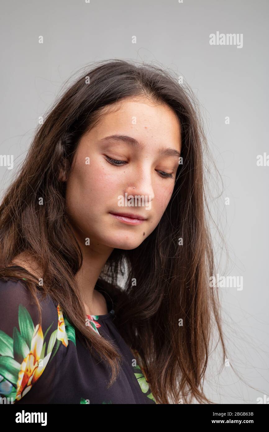 Downcast face hi-res stock photography and images - Alamy