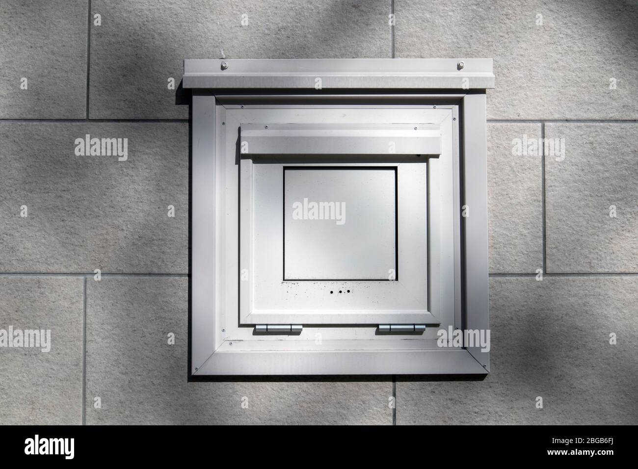 closed hatch on building wall outdoors Stock Photo - Alamy