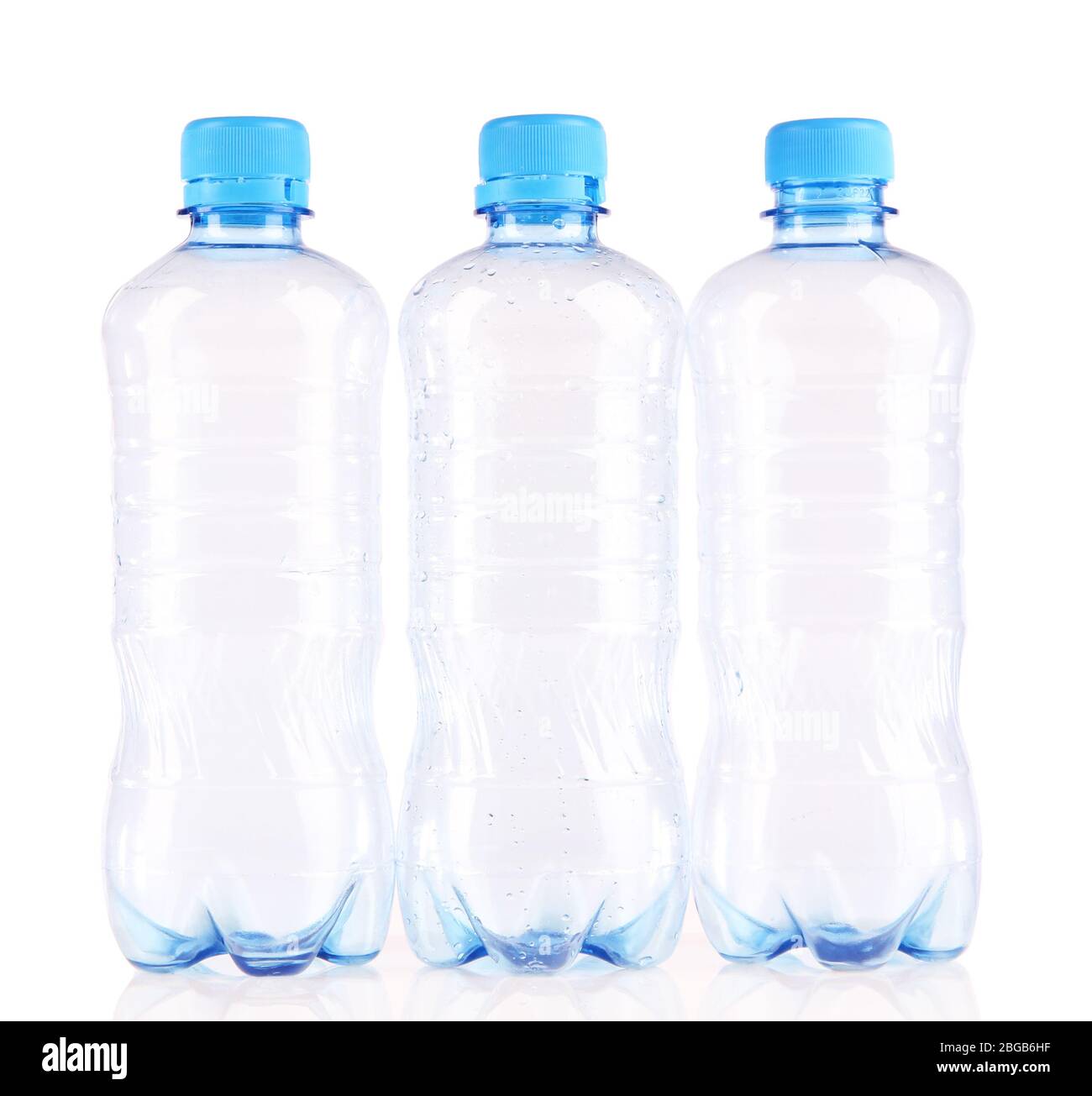 Plastic bottles isolated on white Stock Photo - Alamy
