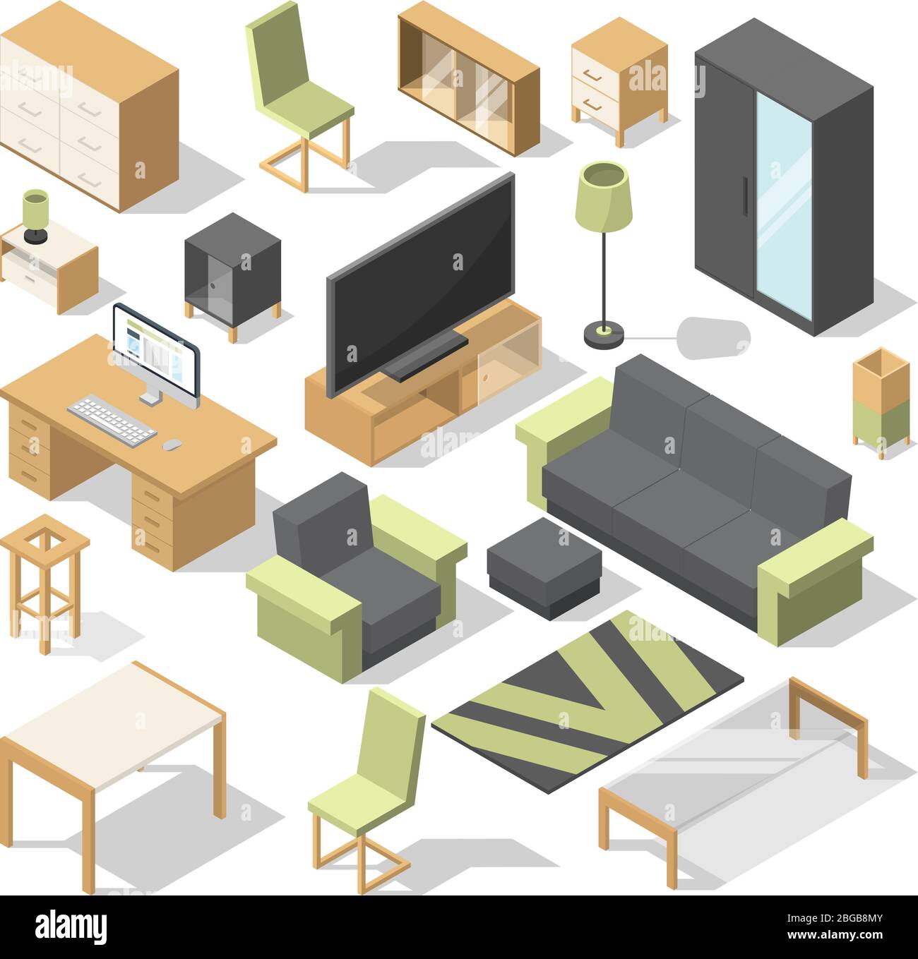 Modern furniture graphic Stock Vector Images - Alamy
