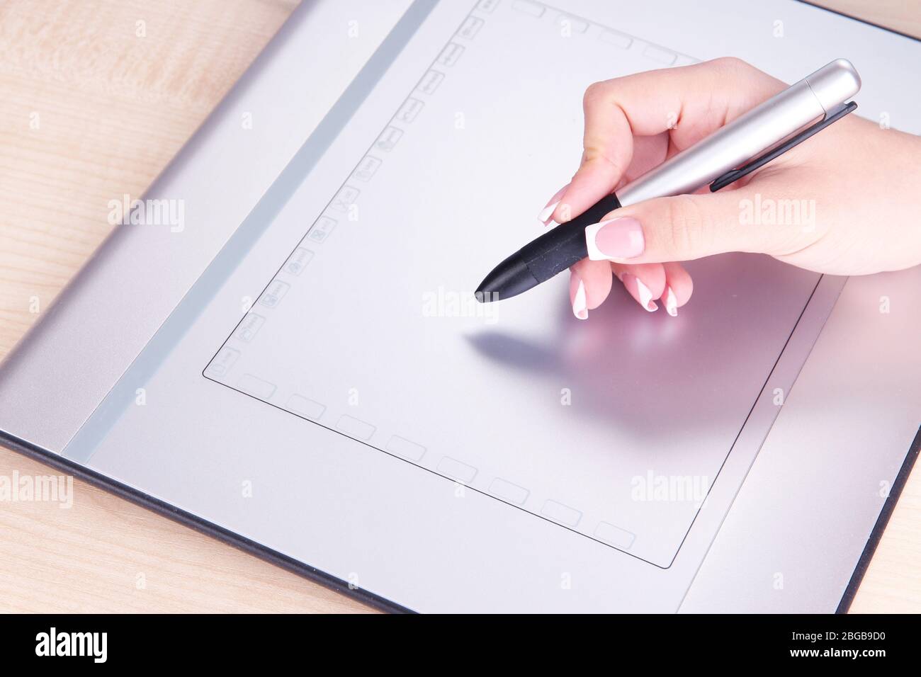 Artist hand creating pad sketch hi-res stock photography and images - Alamy