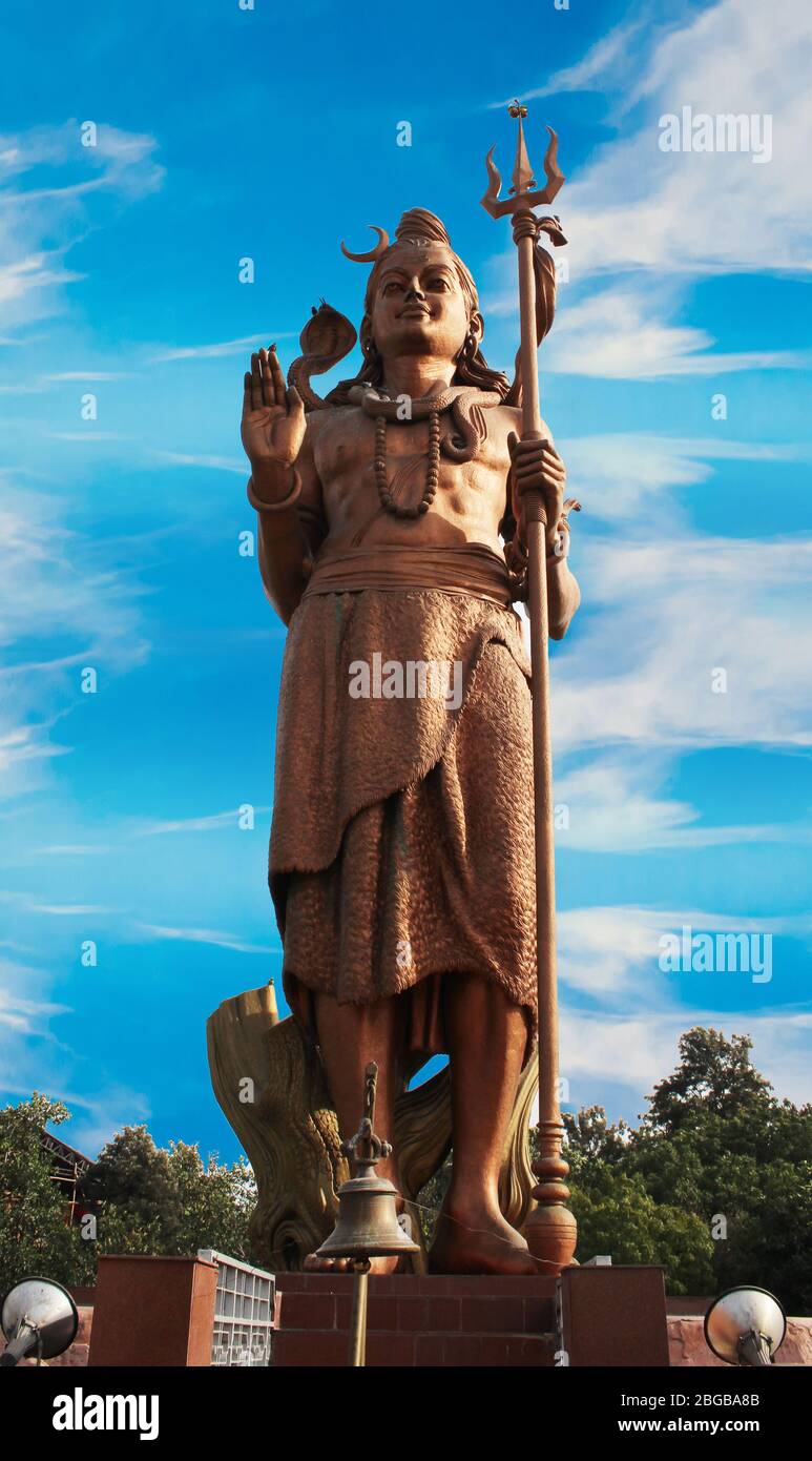 Longest Lord Shiva Idol at Mangal Mahadev Shiva Temple in India. This ...