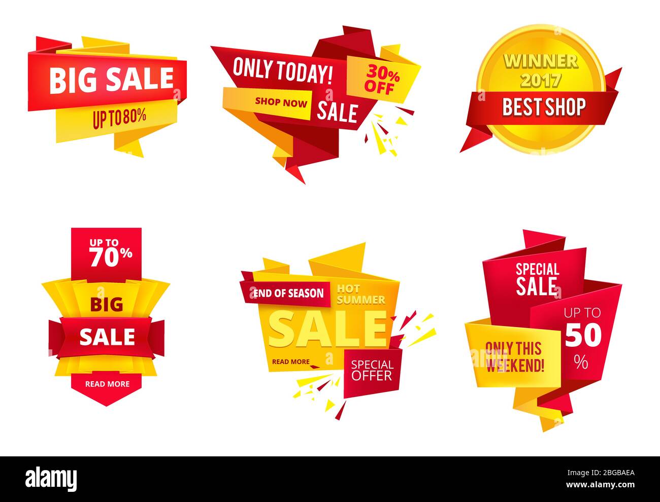 Special offer abstract banners, big sales. Shopping retail. Vector ...
