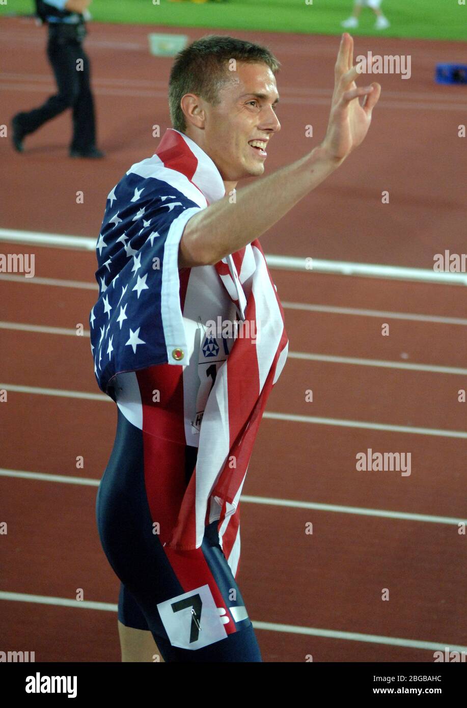 Helsinki, Finland. 12th Aug, 2005. Andrew Rock of the United States ...