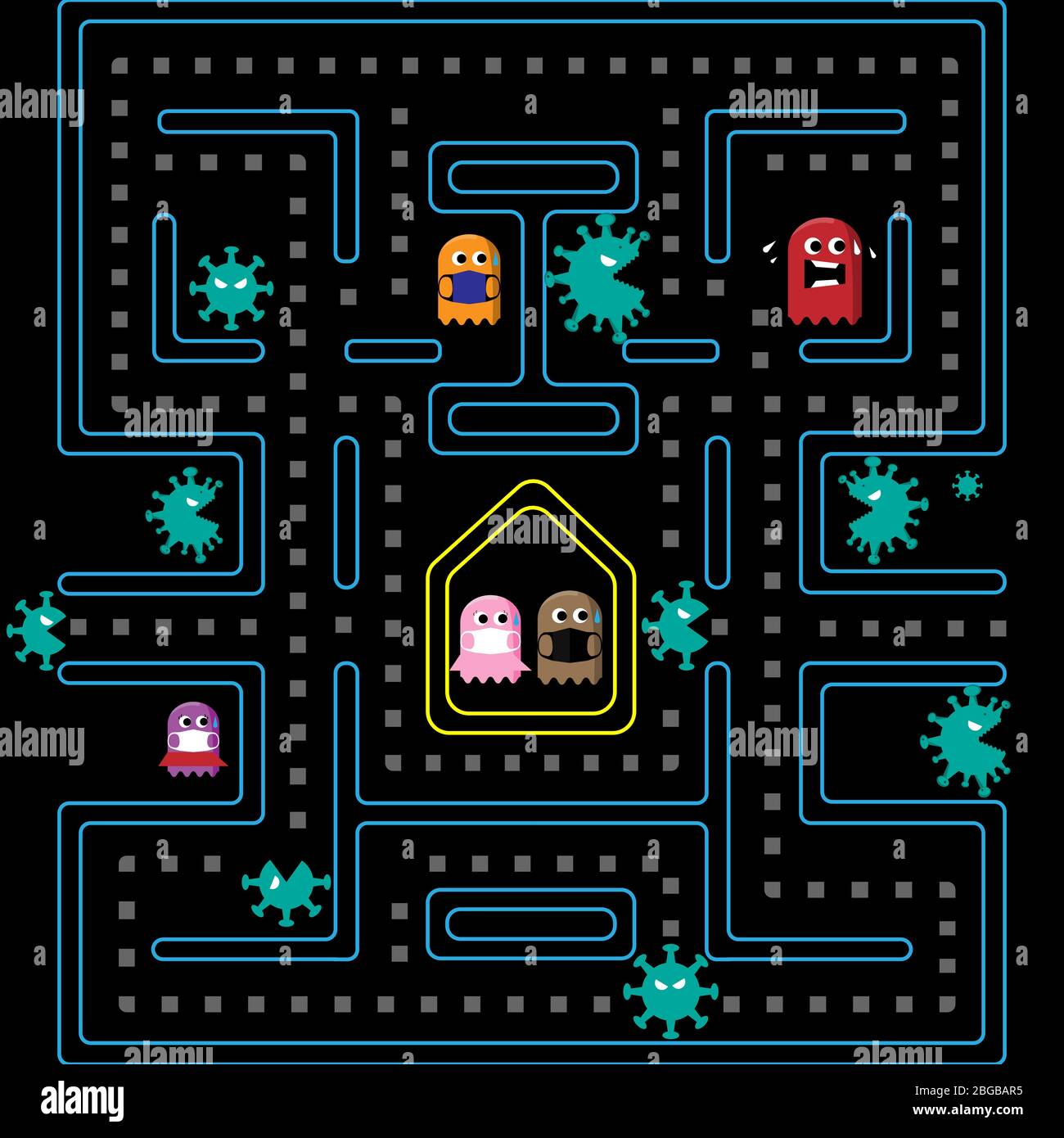 Pacman fever Stock Vector Images - Alamy